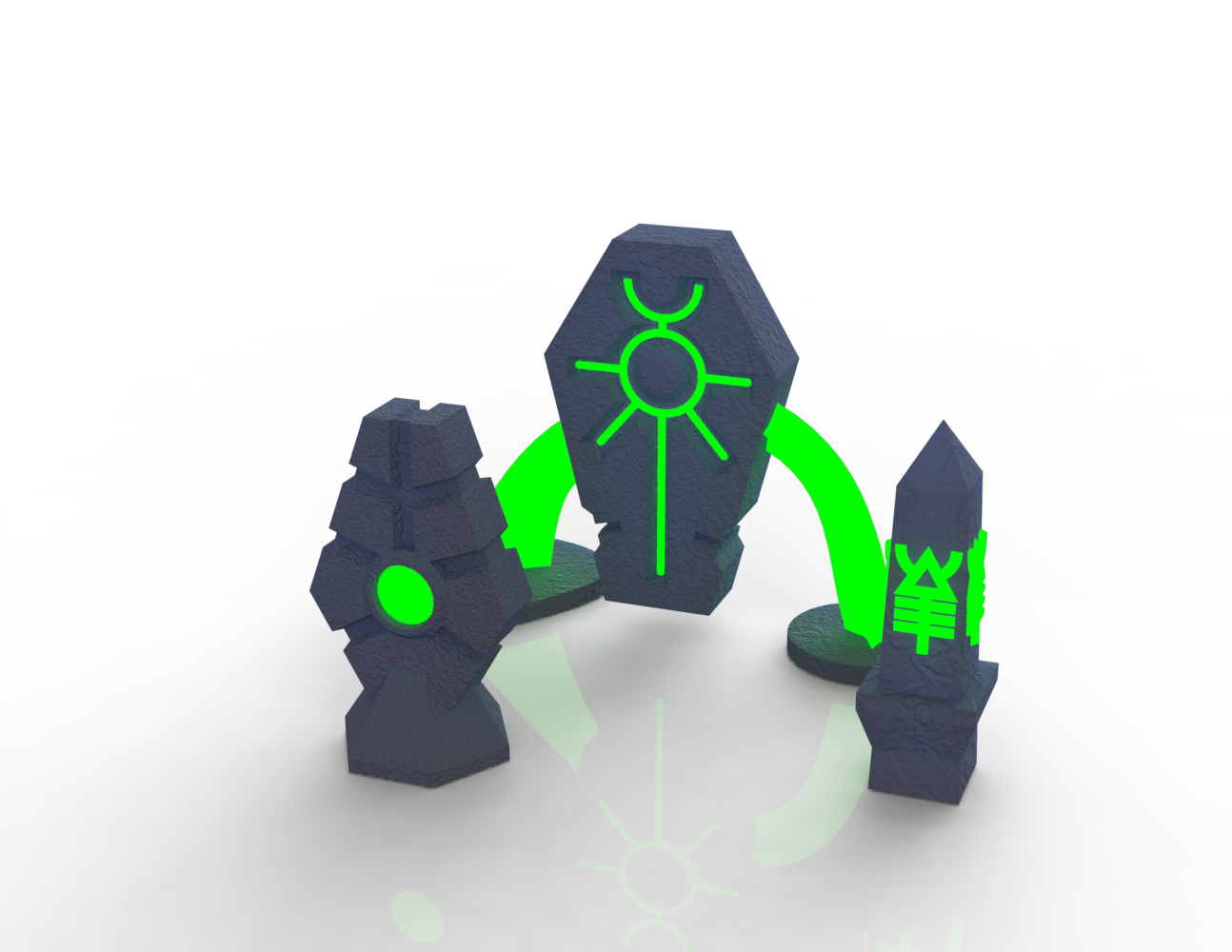 STL file mini necron decors・3D printing design to download・Cults