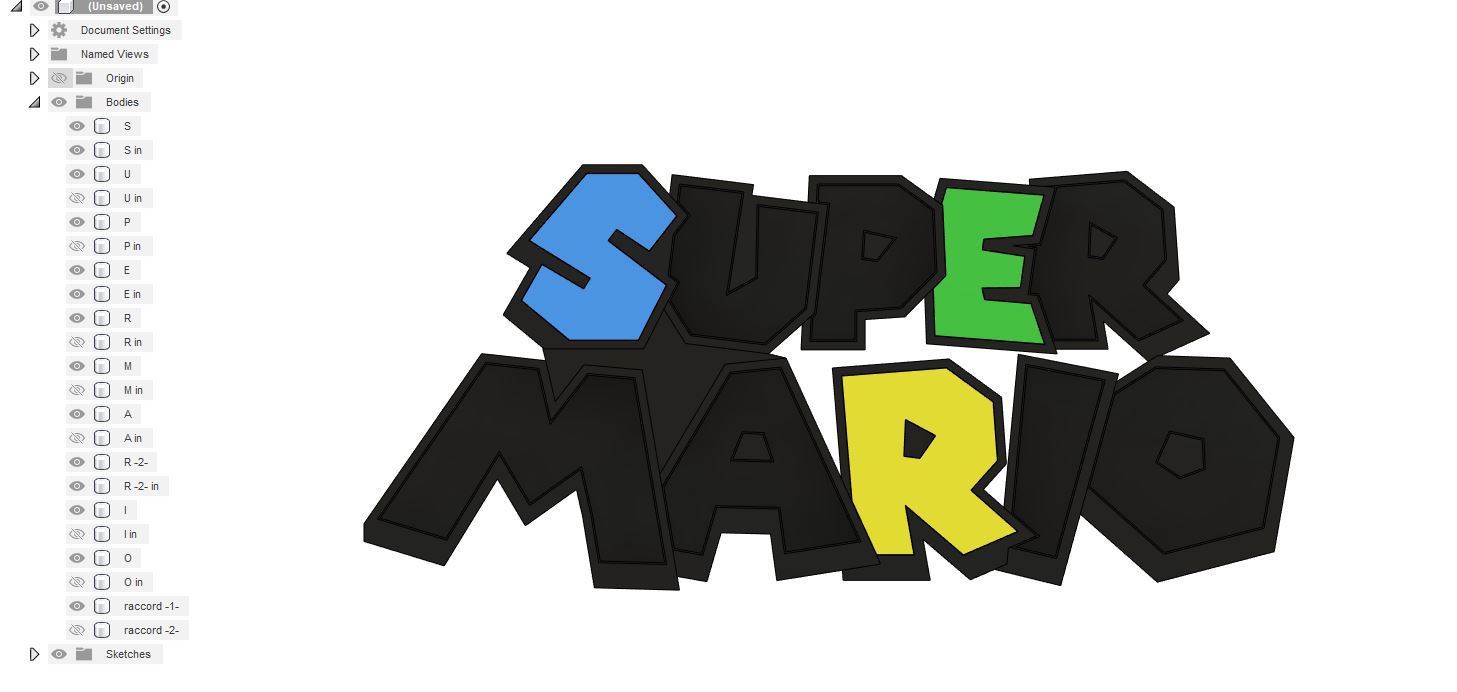 Free 3D file SuperMario Logo・3D printing template to download・Cults