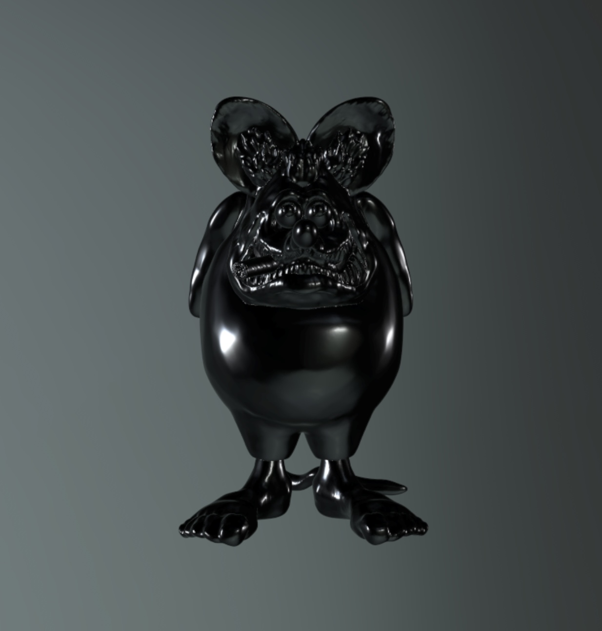 STL file RAT FINK EMBLEM・3D print design to download・Cults