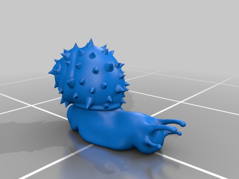 Free 3D file Spiked Snail・3D printer model to download・Cults
