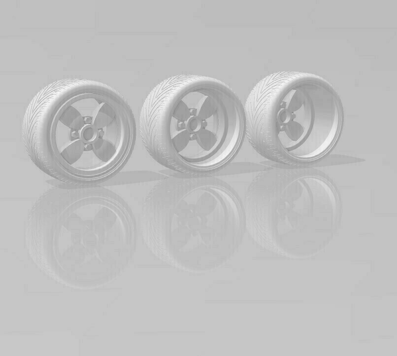 OBJ file BRE Datsun Inspired Wheels 1:24 & 1:25 Scale 🎨・Model to ...