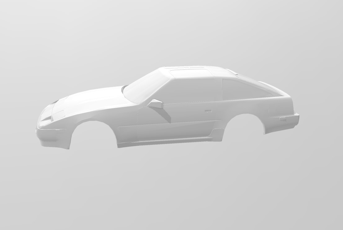 OBJ file Nissan 300ZX Z31 (1980's) 1:24 & 1:25 Scale・3D printing idea ...