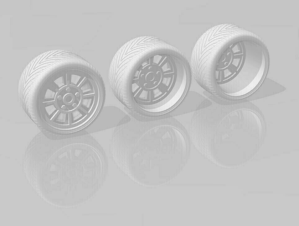 OBJ file Classic Sport Wheels 1:24 & 1:25 Scale 🎨・Model to download and ...