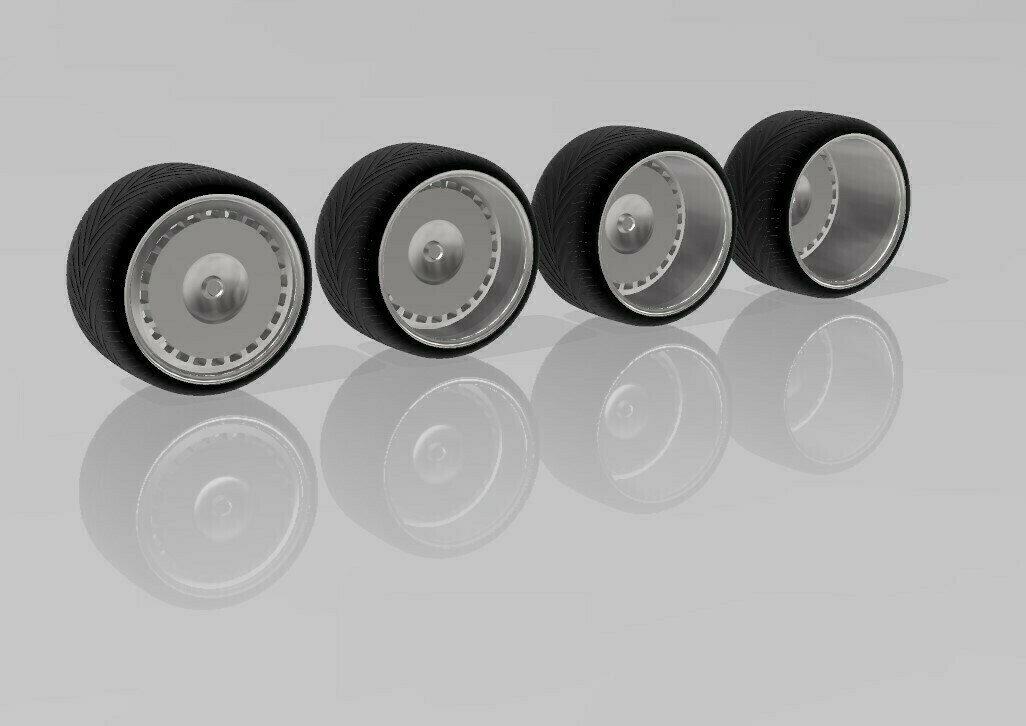 OBJ file Rotiform Aero Wheels 1:24 & 1:25 Scale・3D printable model to ...