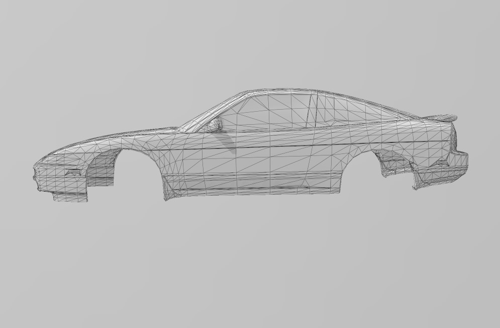 OBJ file Nissan S13 180SX 1:24 & 1:25 Scale 🎨・3D printing template to ...