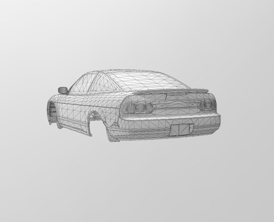 OBJ file Nissan S13 180SX 1:24 & 1:25 Scale 🎨・3D printing template to ...