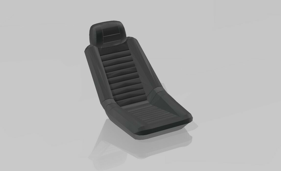 OBJ file Classic Buggy Bucket Seat 1:24 & 1:25 Scale・3D printer design ...