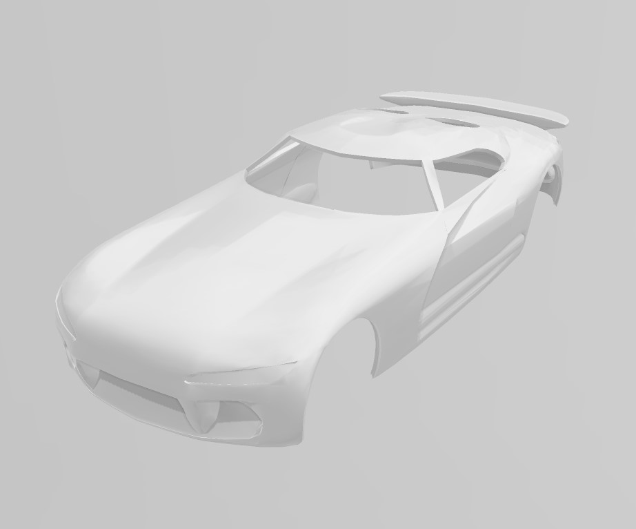 OBJ file DODGE VIPER DEFENDER (Movie Car) 1:24 & 1:25 SCALE・3D print ...