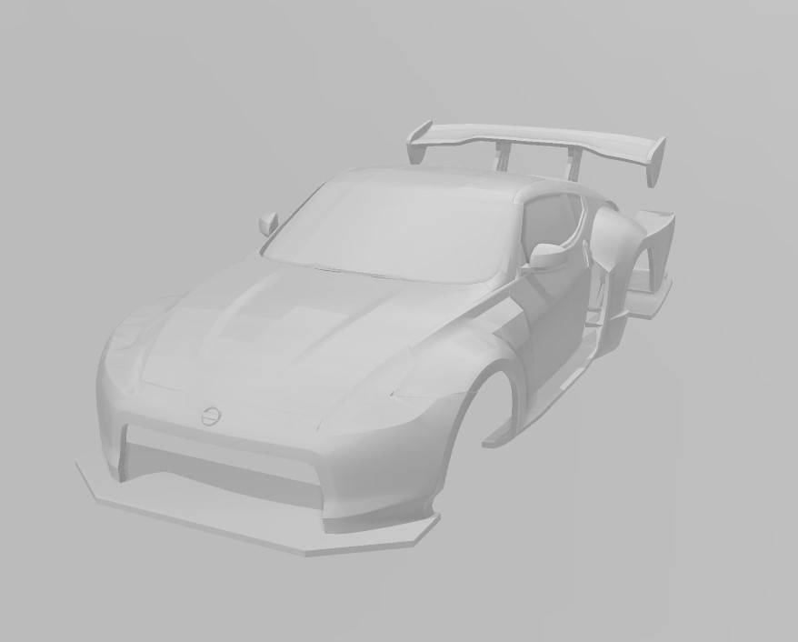 OBJ file Nissan 370Z Super GT 500 1:24 & 1:25 Scale 🚗・3D print design ...