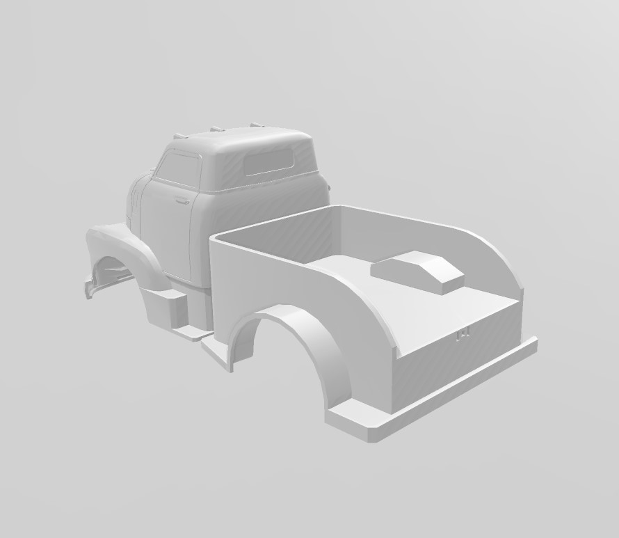 OBJ file Chevrolet COE Short 1:24 & 1:25 Scale 🚙・3D print model to ...