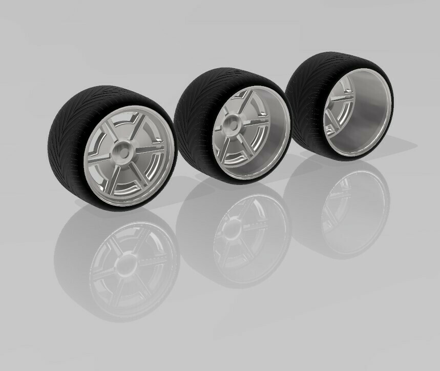 OBJ file Resto mod Wheels 1:24 & 1:25 Scale 🎨・3D printing design to ...