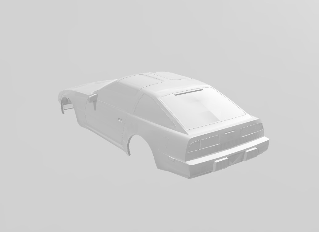 OBJ file Nissan 300ZX Z31 (1980's) 1:24 & 1:25 Scale・3D printing idea ...