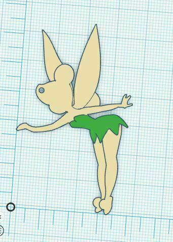 Free STL file Tinkerbell keychain 🗝️・Object to download and to 3D print ...