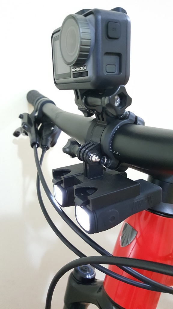 Free STL file Shredlights dual gopro mount 👽・3D printable model to ...