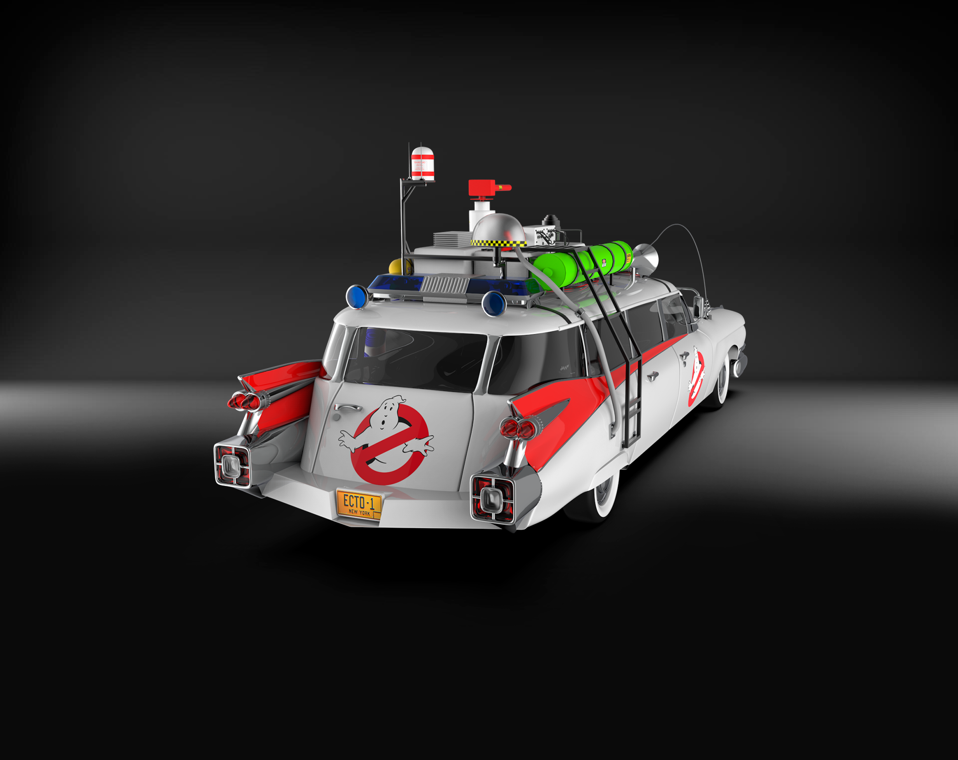 OBJ file Ghostbusters Ecto-1 🚗・3D printable model to download・Cults