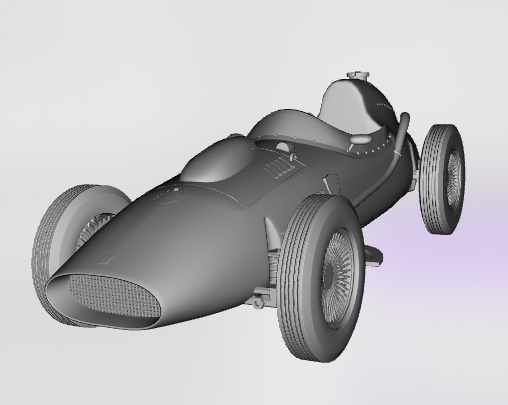 OBJ file Ferrari Dino | Ferrari 256 F1・3D printing template to download ...