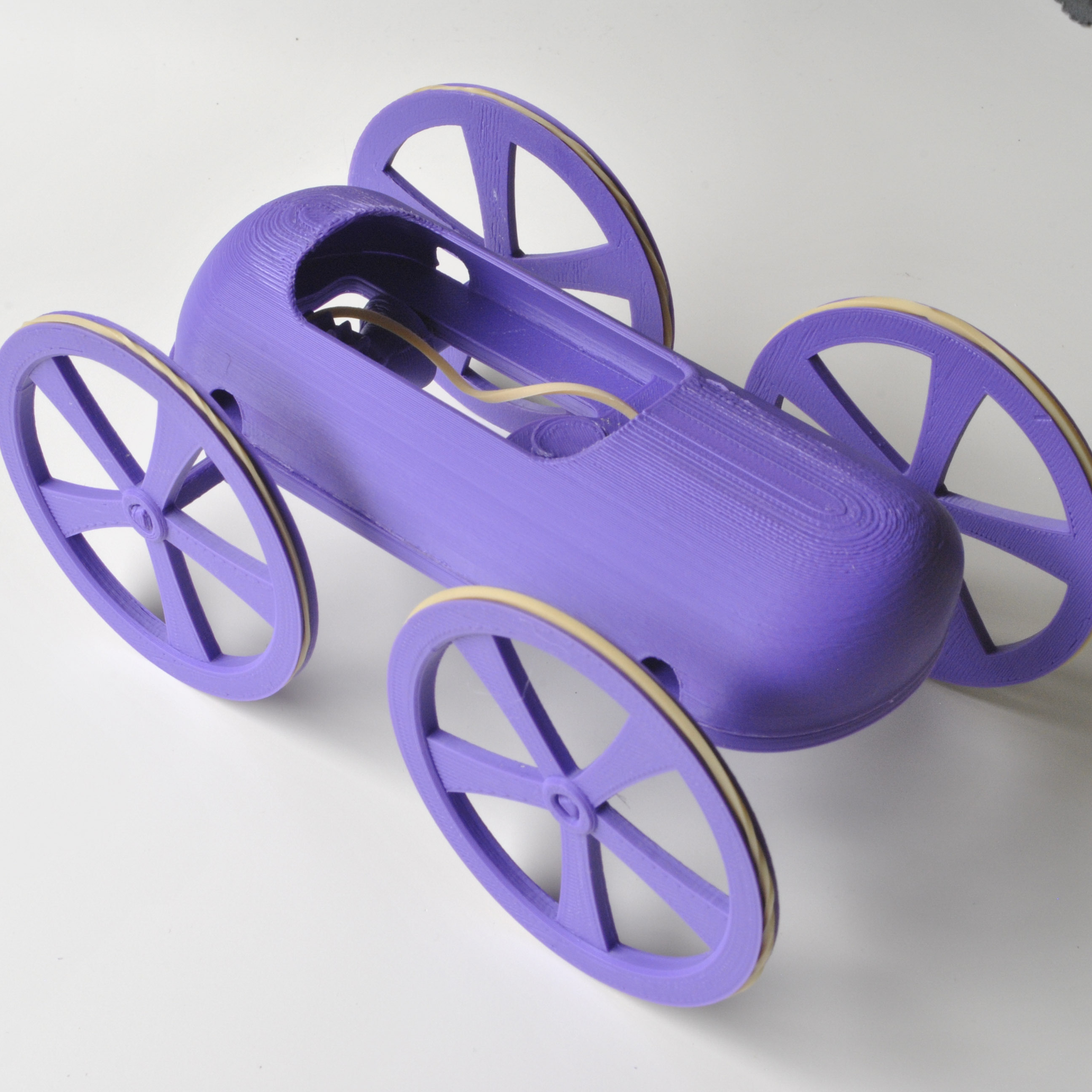 STL file Rubber Band Car 🚗・3D printable model to download・Cults