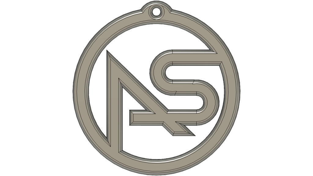 Free STL file Keychain of "A" "S" initials・3D printing design to ...