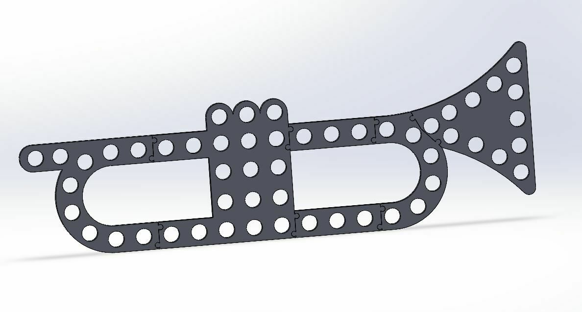 Free STL file WS2811 Trumpet 🎺・3D printable design to download・Cults