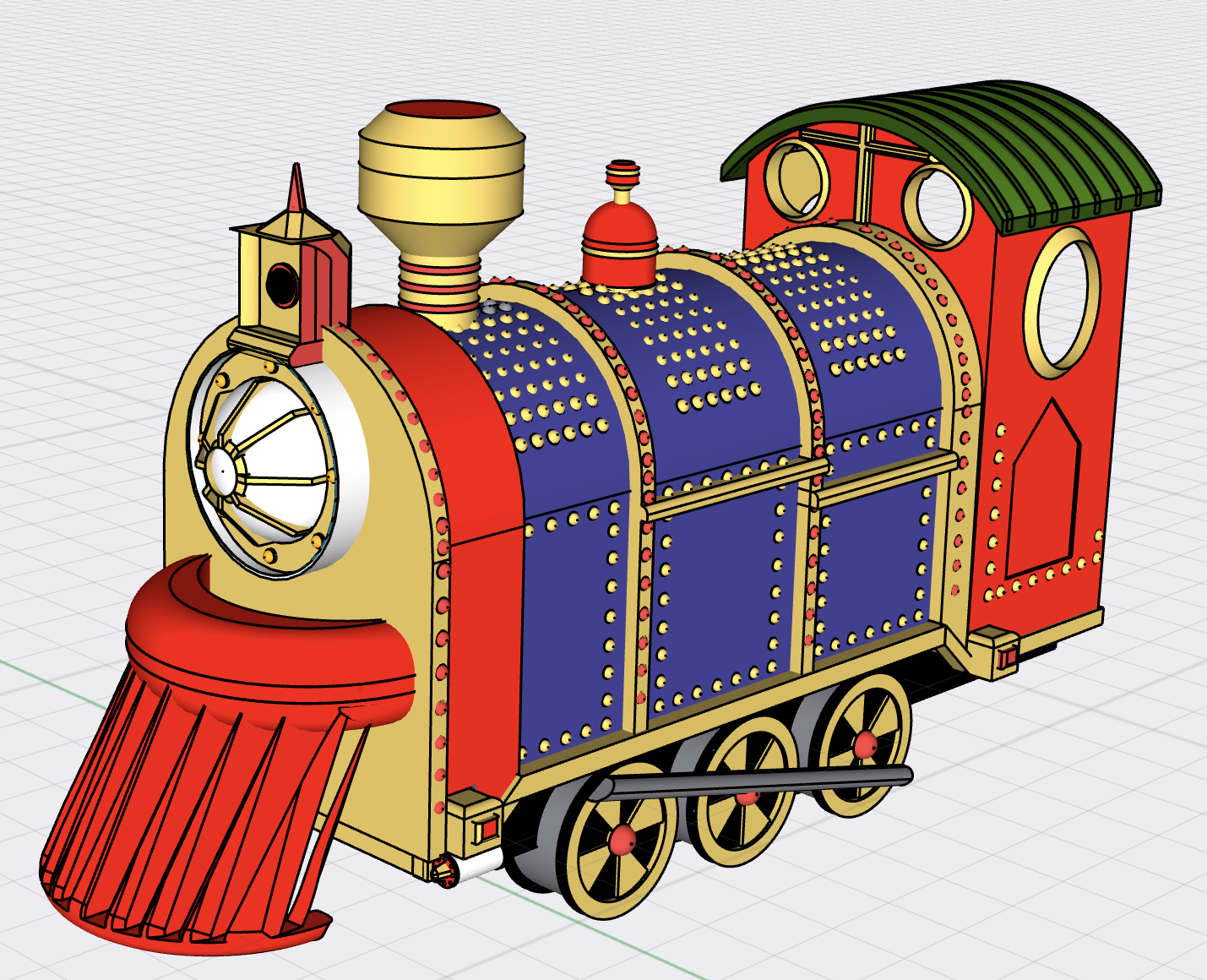 Free STL file Christmas train・3D print design to download・Cults