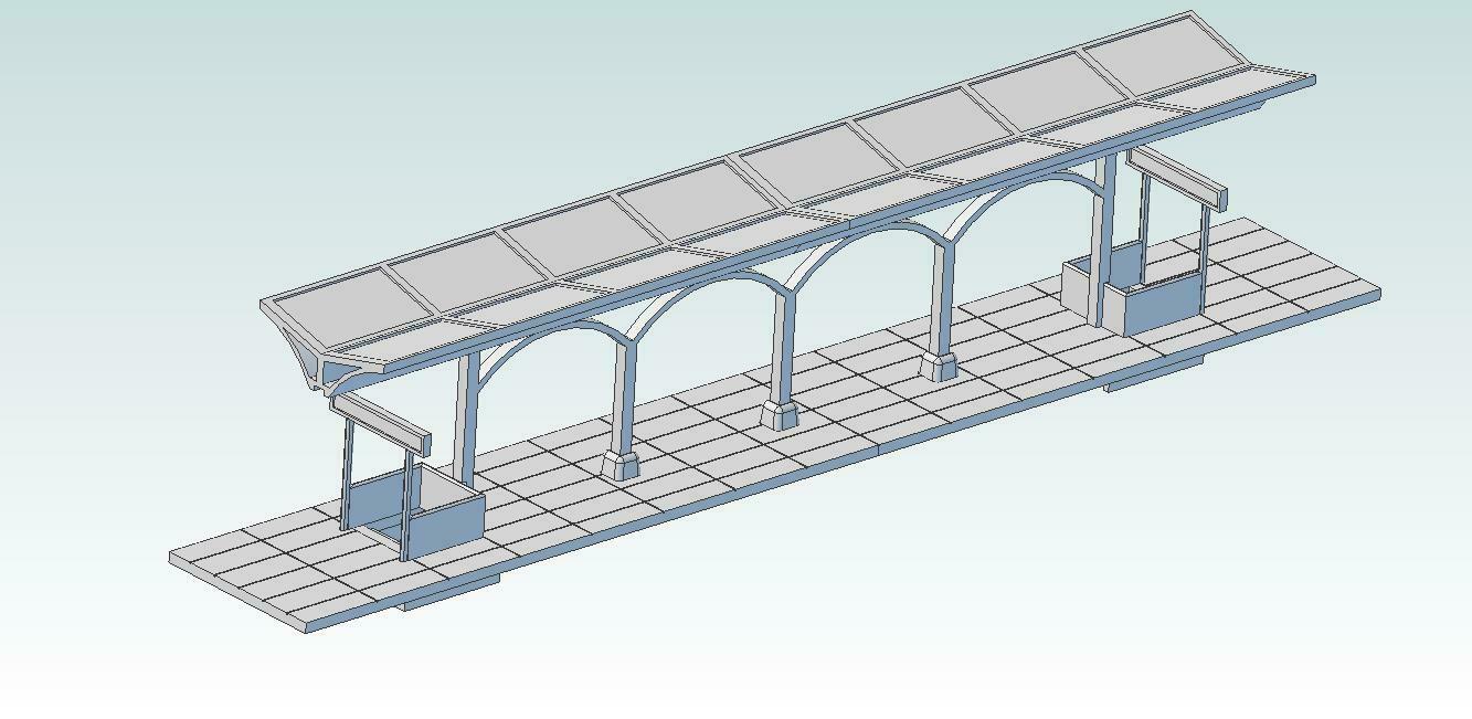Файл STL Model Railraod Platform Scale HO 1:87・3D-печатная модель для ...