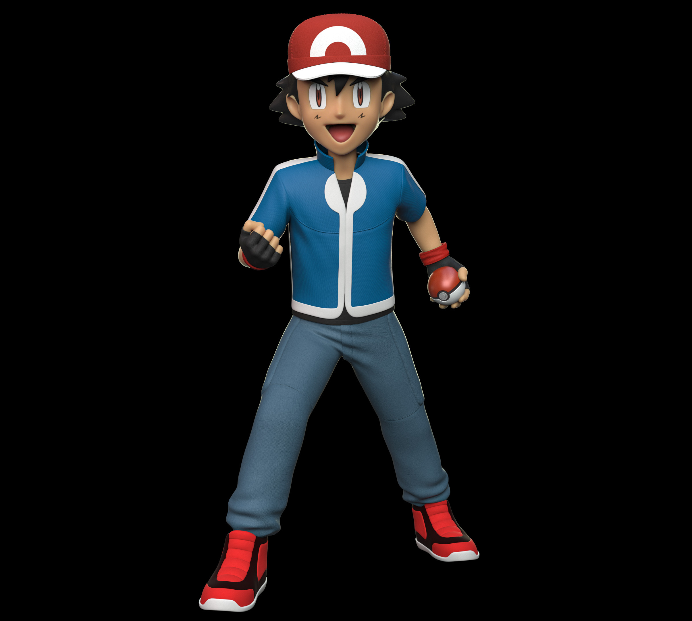 3D file Pokémon - Ash Ketchum・3D printing design to download・Cults
