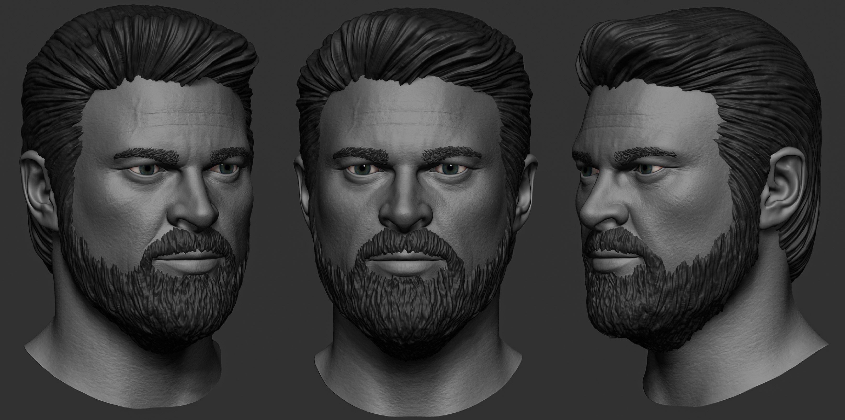 3D file Karl Urban - Butcher head・3D printable model to download・Cults