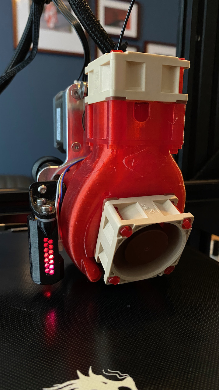 3D printed Ender 3, 3 V2, 3 pro, 3 max, dual 40mm axial fan hot end ...