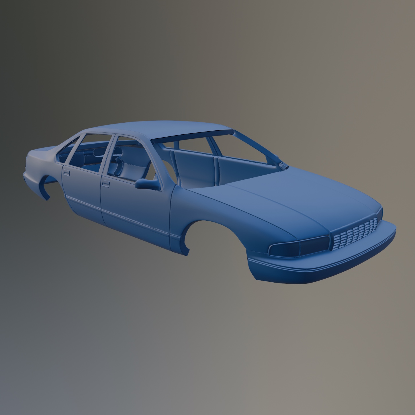 Файл STL '93 Chevrolet Caprice Classic печатная модель 🚙・Модель 3D ...
