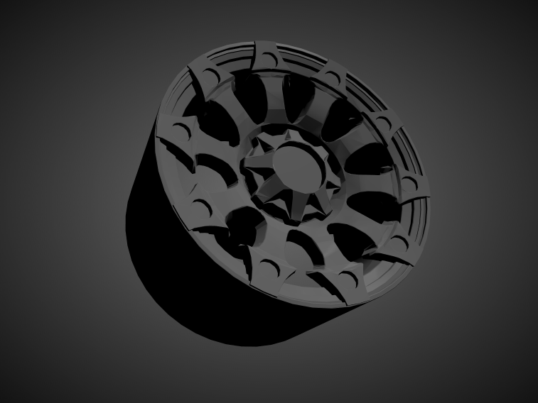 STL file NEW FOR 2021 FUEL Battle RIMS WITH BRAKES AND OFFROAD TIRES ...