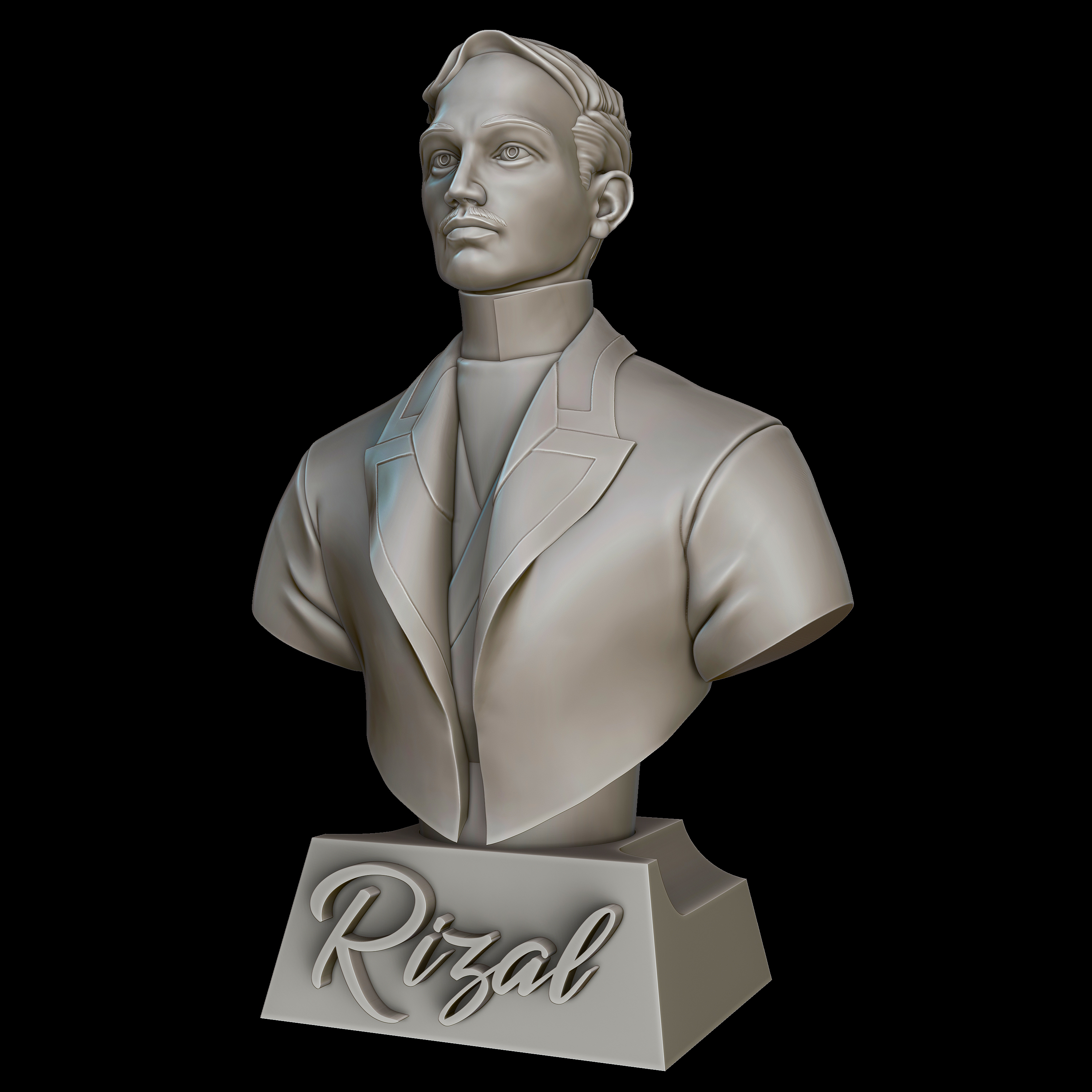 STL file José Protasio Rizal 🗿・3D printer model to download・Cults