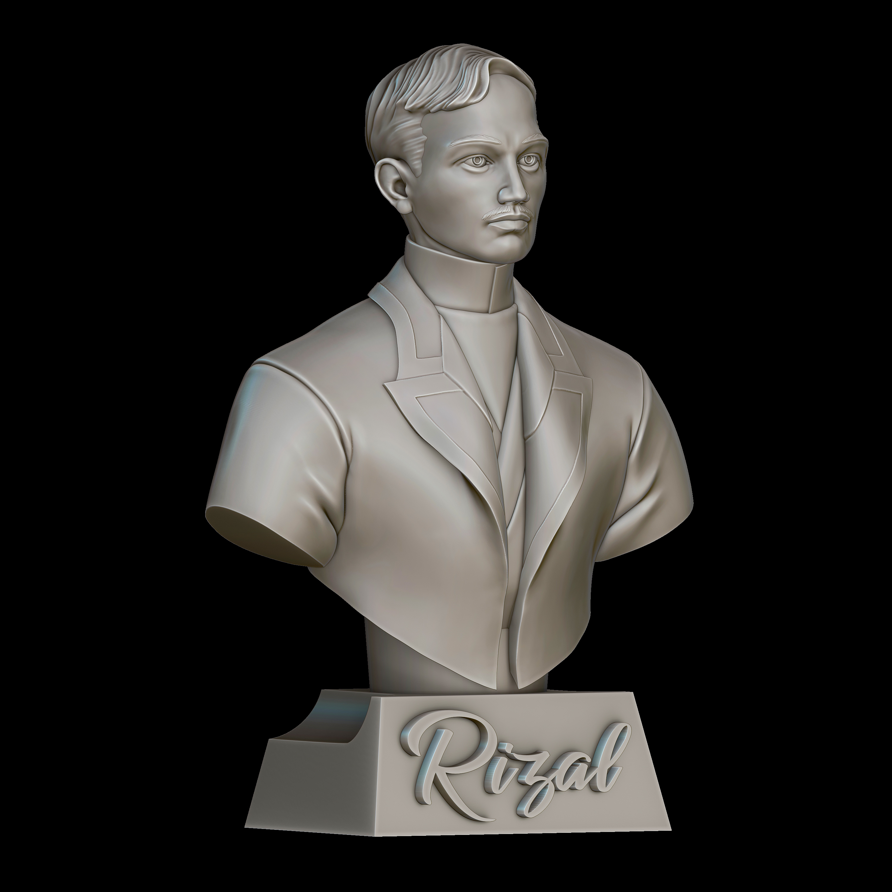 STL file José Protasio Rizal 🗿・3D printer model to download・Cults