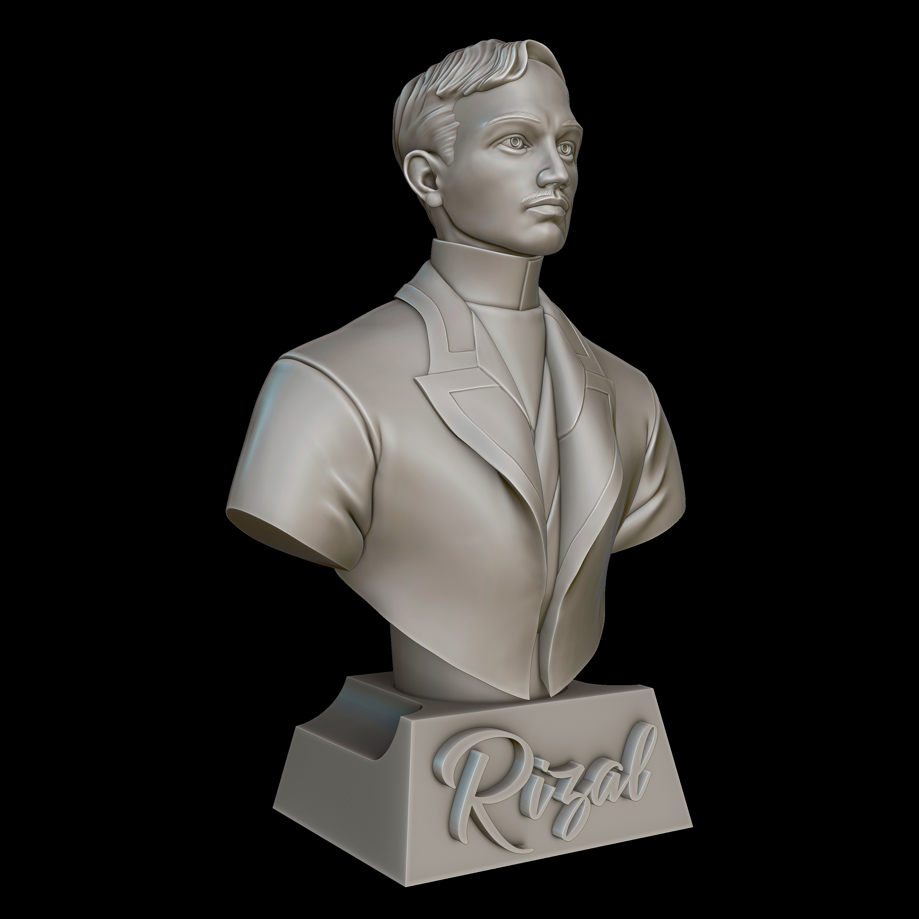 STL file José Protasio Rizal 🗿・3D printer model to download・Cults