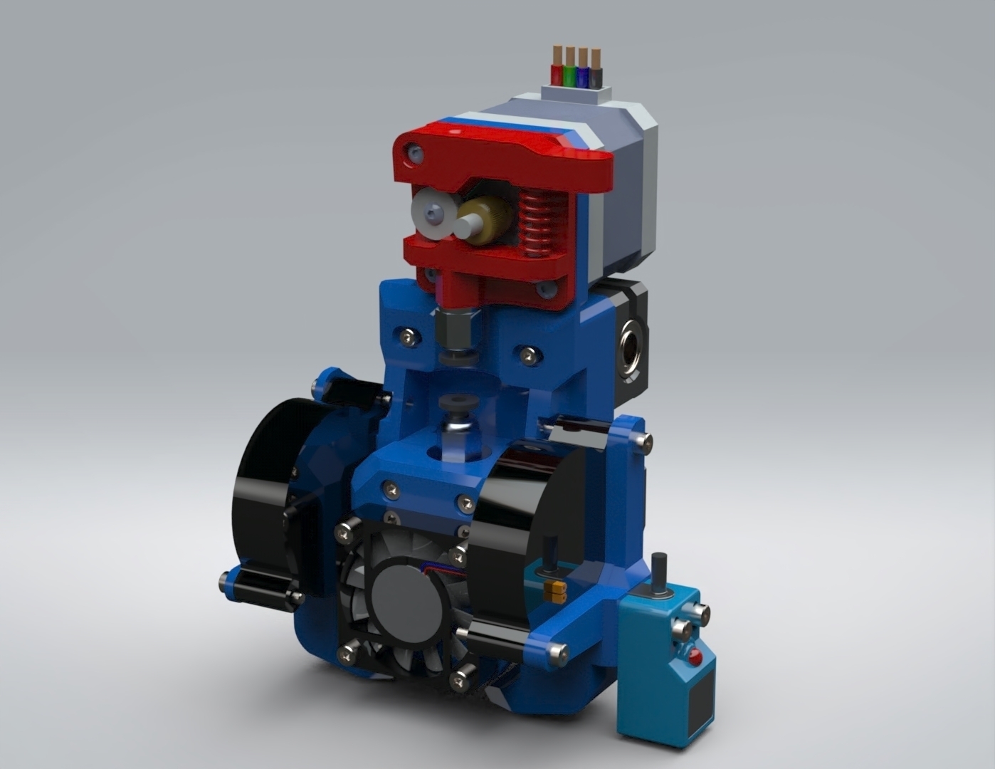 3D file Magnetic Direct Drive Extruder (E3D V6)・3D printer design to ...