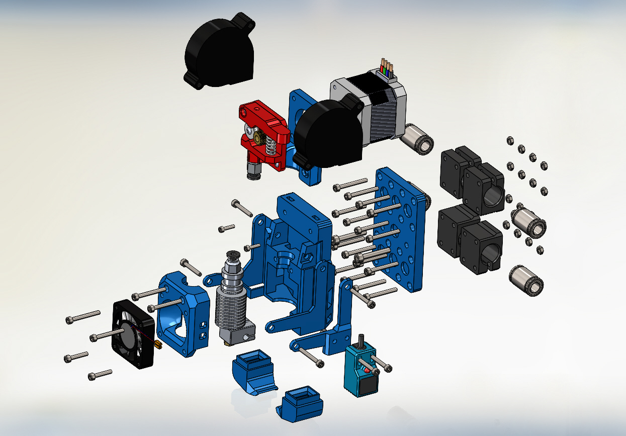 Fichier 3D Extrudeuse à entraînement direct magnétique (E3D V6)・Objet ...