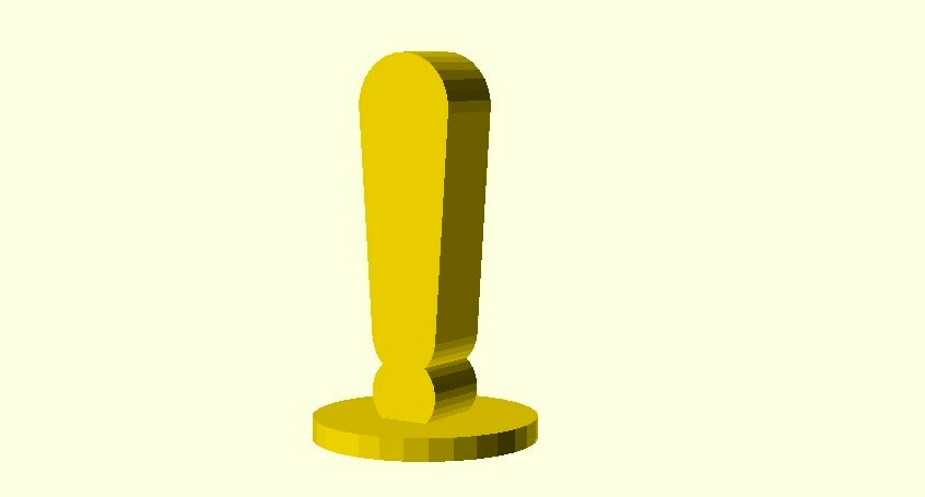 Free STL file Exclamation Mark Reminder Game Token・3D printer design to ...