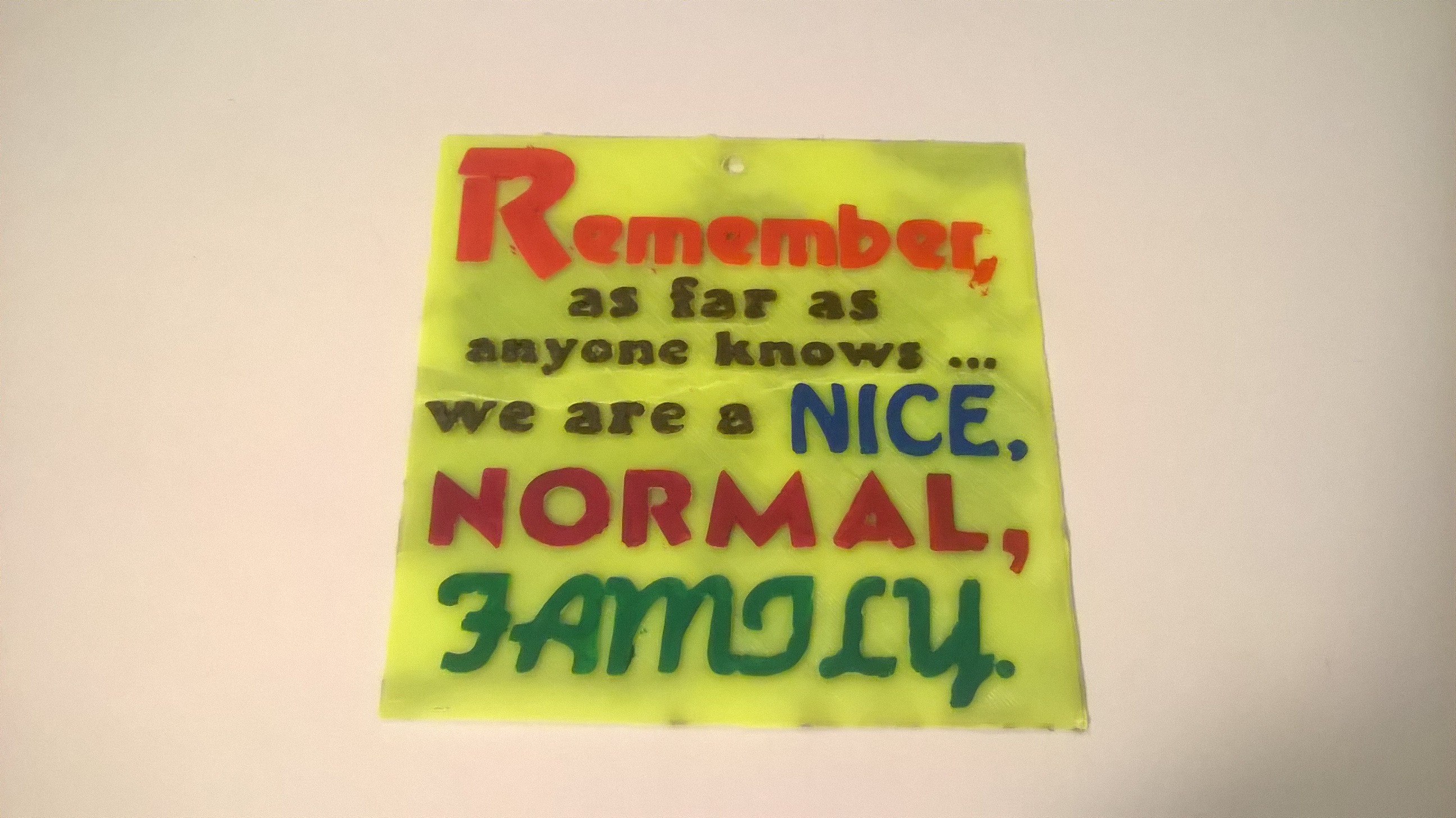 STL file Normal Family Sign 👪・Model to download and 3D print・Cults