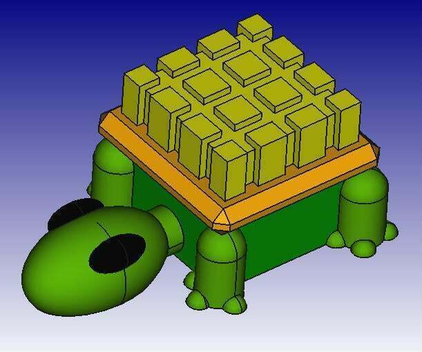 Free STL file Turtle 3D Block Zoo 🐢・3D printing design to download・Cults