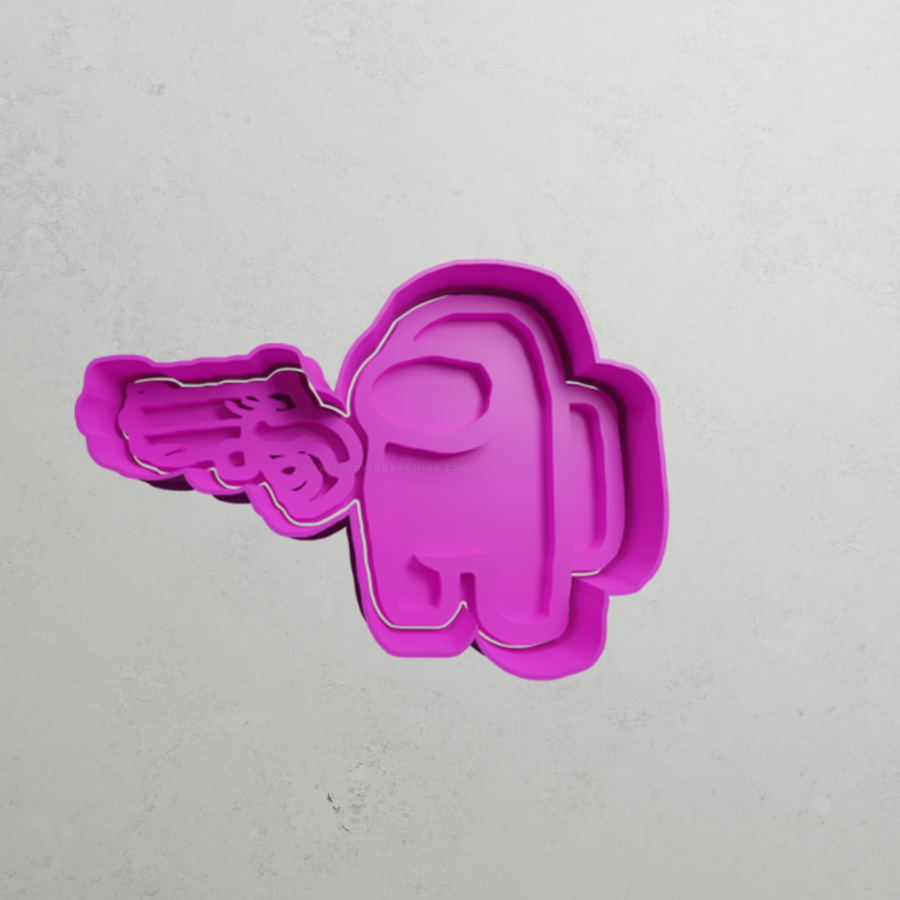STL file Among us with gun・3D print model to download・Cults