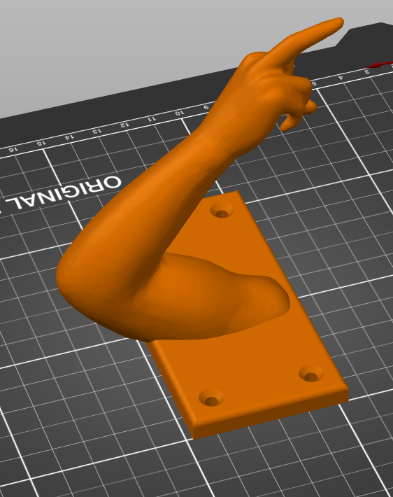 STL file Middle Finger Hook・3D printable design to download・Cults