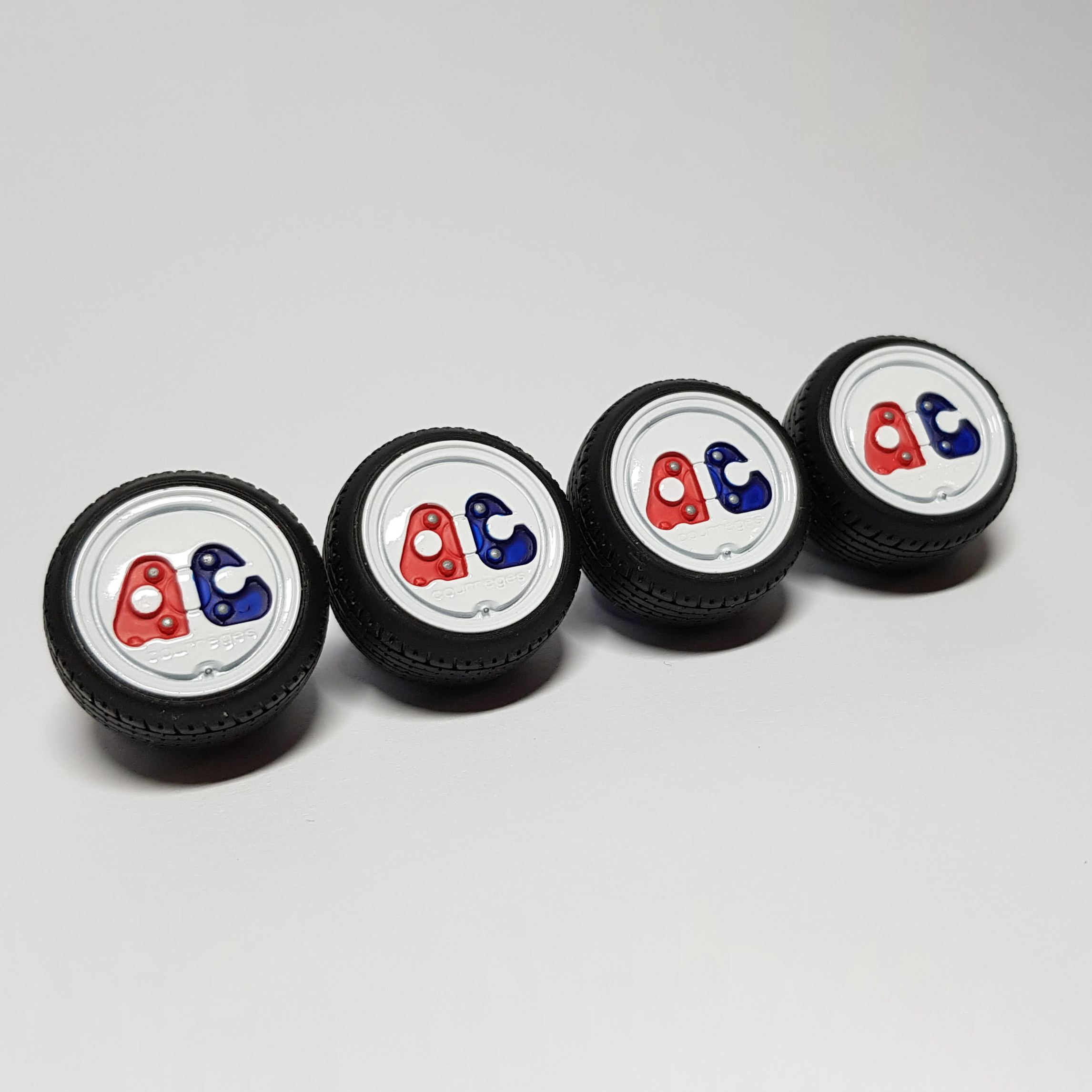 STL file Classic wheels - AC Courrèges style - wheel set for scale ...