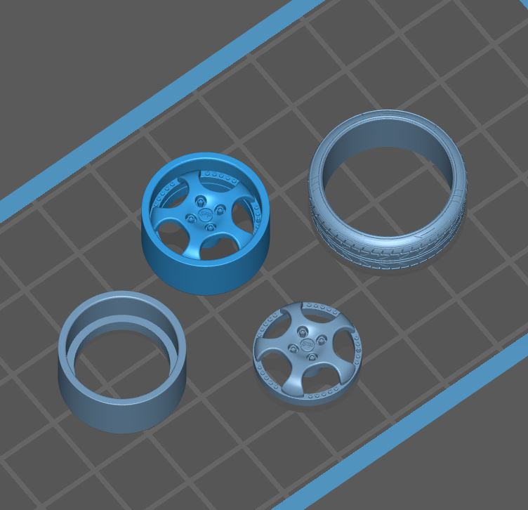 Archivo STL Ruedas modernas - estilo Aluett 61 - juego de ruedas para ...