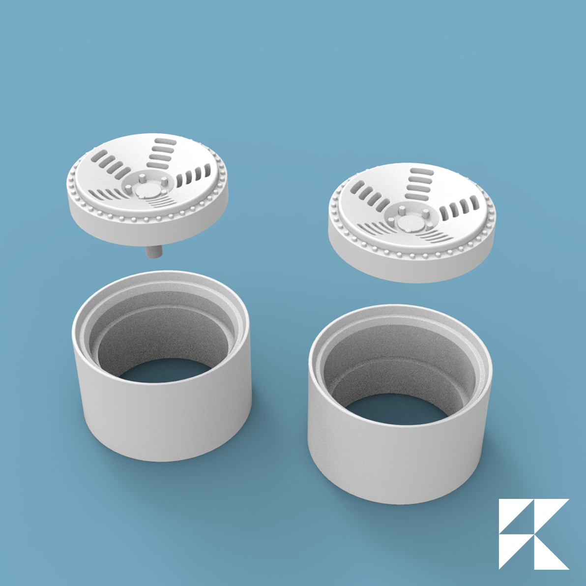 STL file Modern wheels - Rotiform BM1 style - wheel set for scale ...