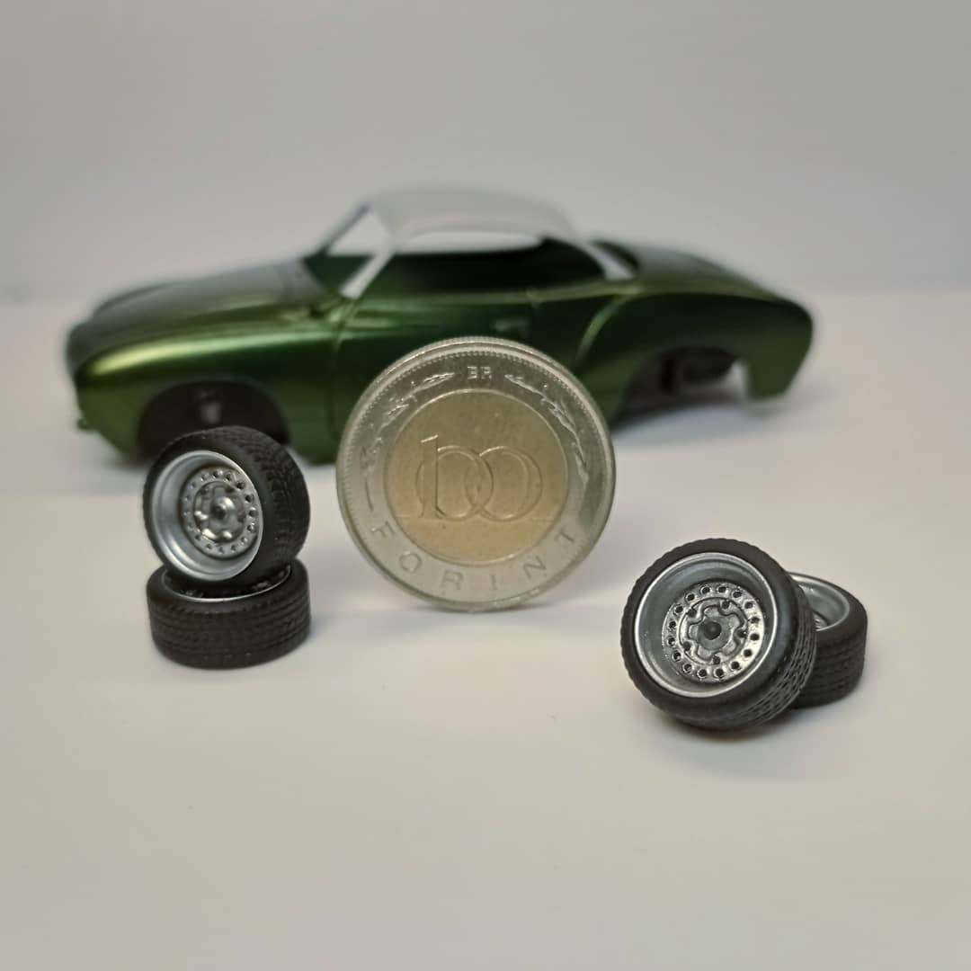 3D printable Speedster Style Wheel, brake and Tire for diecast and RC ...