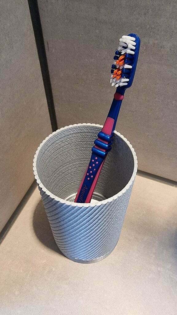 Free STL file Stylish Toothbrush Cup・Template to download and 3D print ...