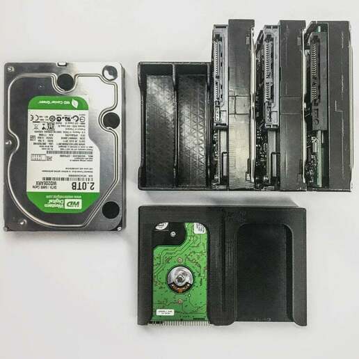 Download free STL file Hard Drive Storage for 2.5 & 3.5 (variety in ...