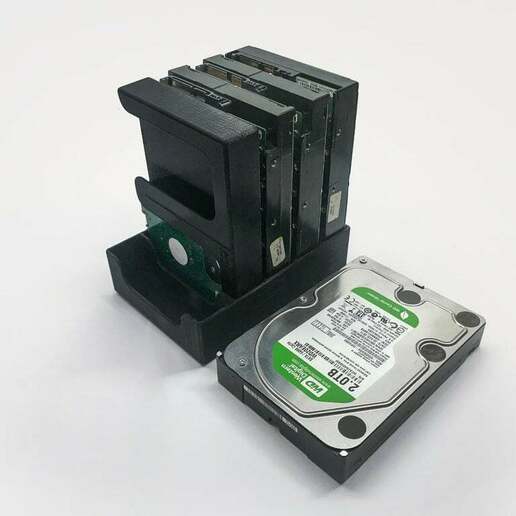 Download free STL file Hard Drive Storage for 2.5 & 3.5 (variety in ...