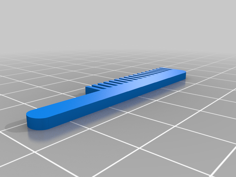 Free STL file Mustache Comb・3D printer model to download・Cults