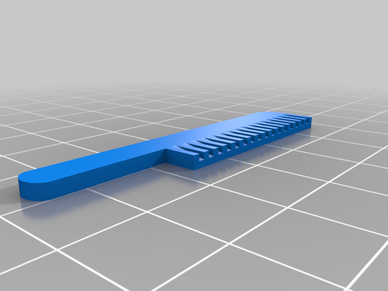 Free STL file Mustache Comb・3D printer model to download・Cults