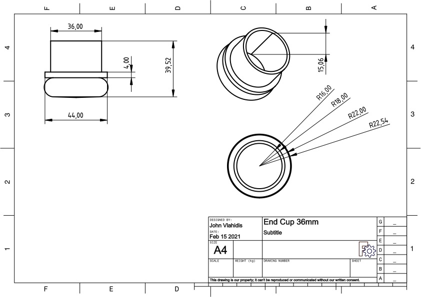 STL file End Cap・3D print object to download・Cults